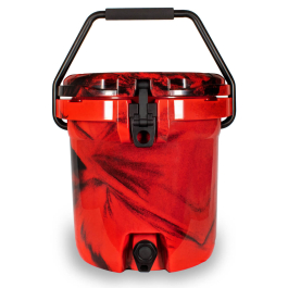 Frosted Frog 5 Gallon Beverage Cooler w/Spigot Red & Black Camo