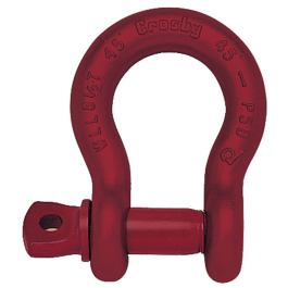 Crosby Screw Pin Anchor Shackles S-209 - Painted
